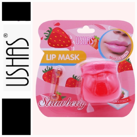 None | Makeup | Ushas Moisturizing Strawberry Lip Mask | Poshmark